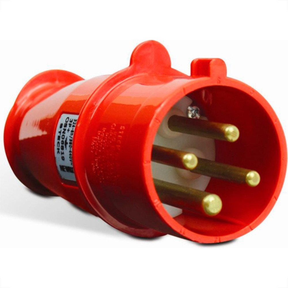 Plug Industrial Steck : Plug Steck 3P+T 16A 380/440V 6H Vermelho ...