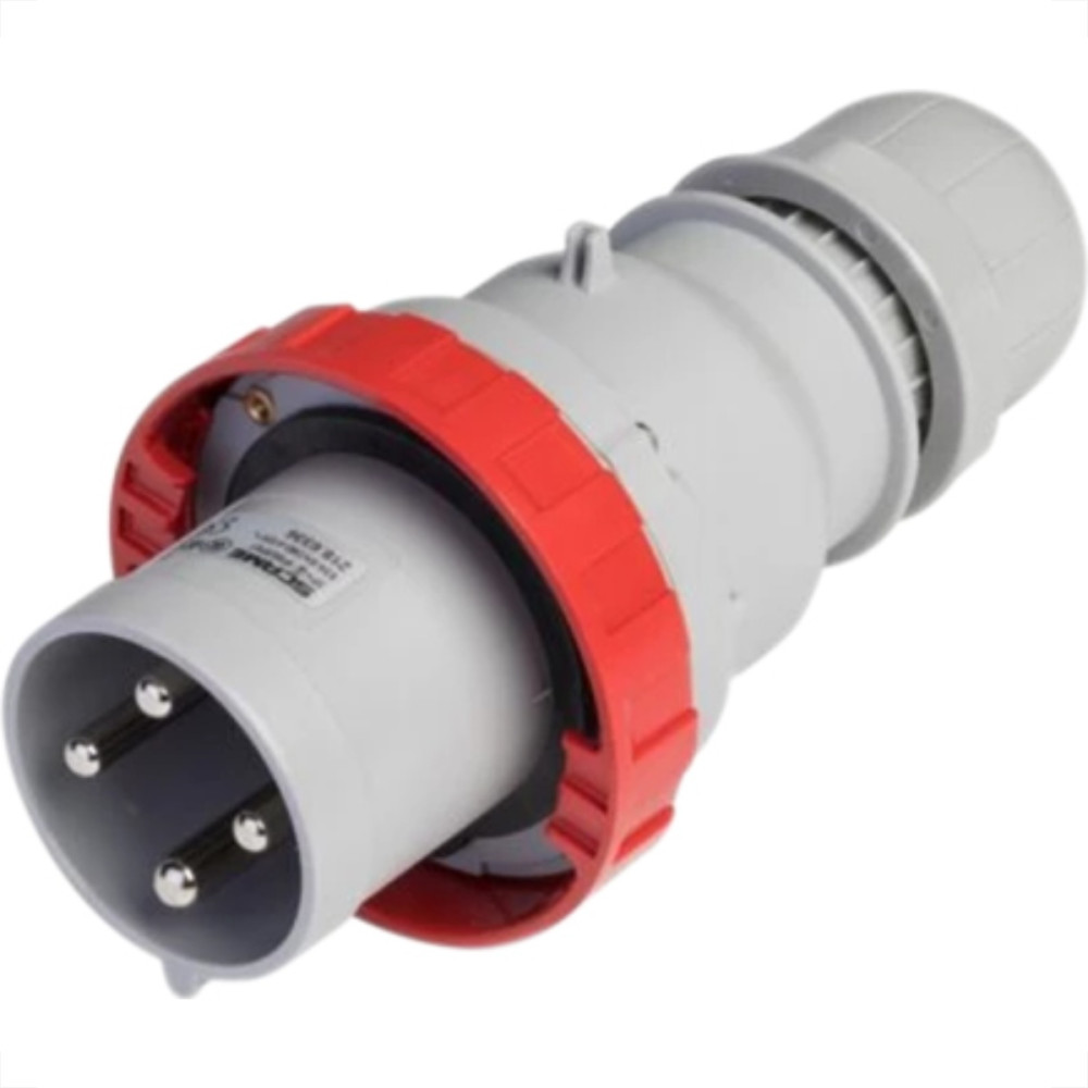Plug Industrial Steck : Plug Steck 3P+T 63A 380/440V 6H Vermelho ...