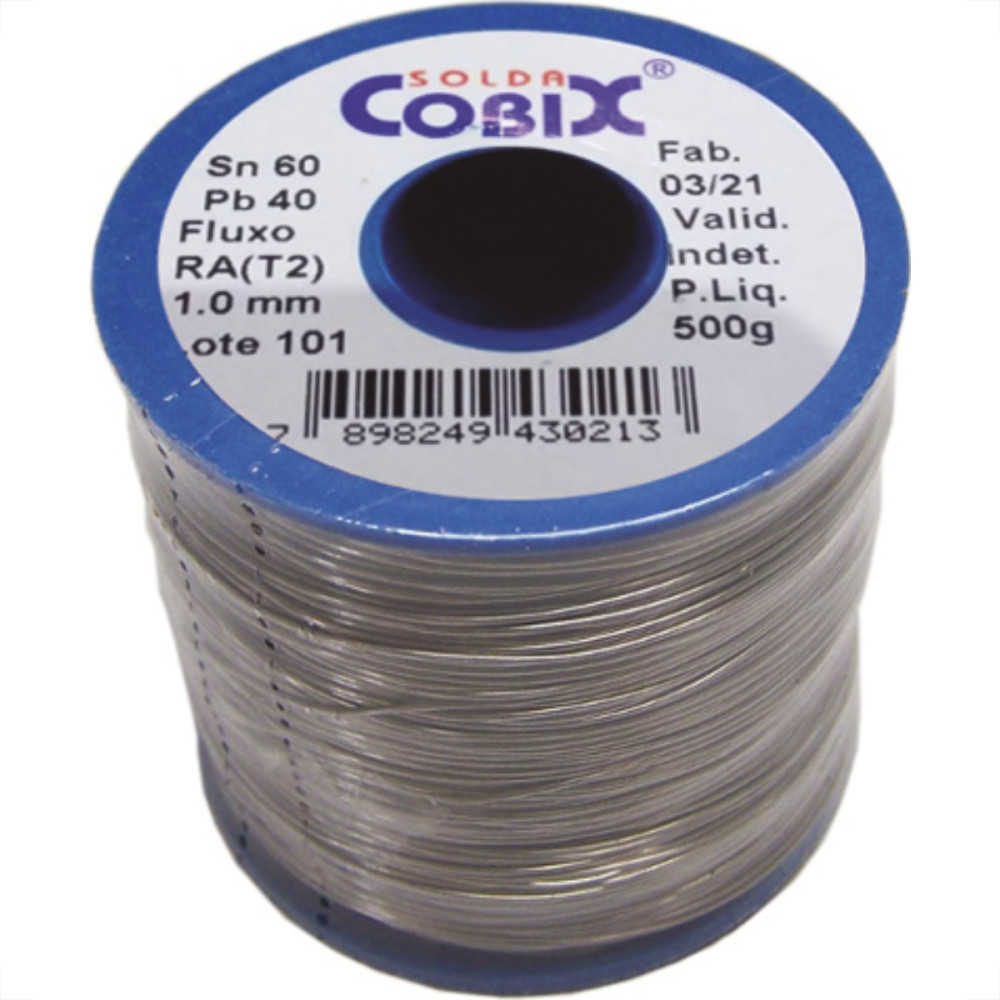 Eletrica : Solda Cobix Rolo Azul 500G