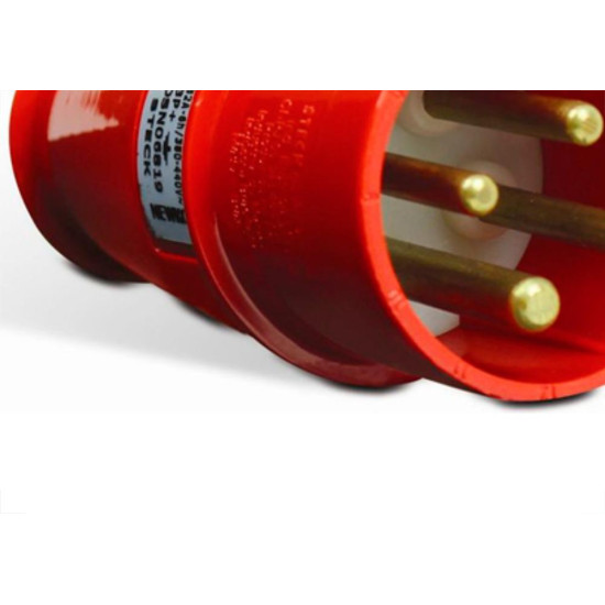 Plug Industrial Steck : Plug Steck 3P+T 16A 380/440V 6H Vermelho ...