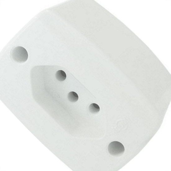 Eletrica : Tomada Externa Ilumi 2P+T. 10A Retangular 16516 ...